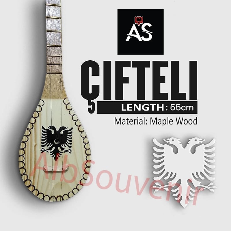 Small 55cm Albanian Cifteli, Traditional Musical Instrument, | Reverb