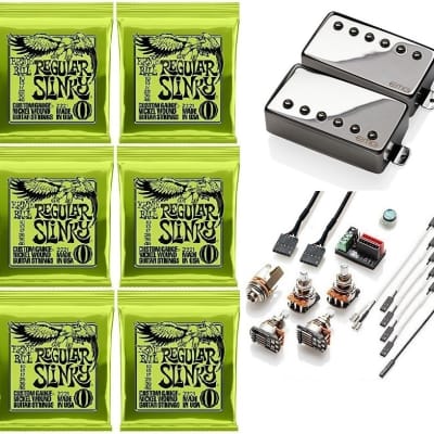 EMG Revelation Rev Set Brushed Black Chrome Prashant Aswani | Reverb