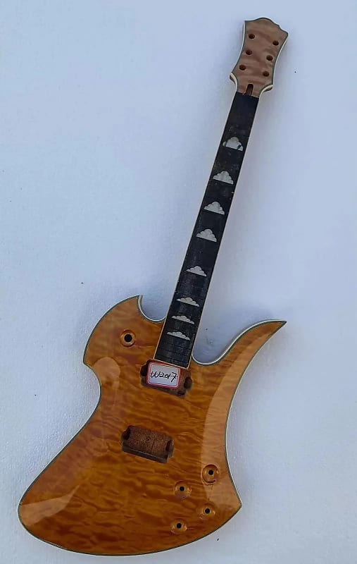 HH Quilted Maple Top Guitar Body with Mahogany Neck | Reverb