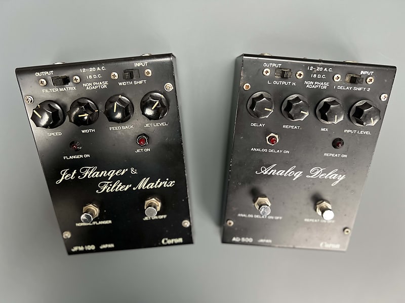 Coron AD-500 & JFM-100 Analog Delay + Jet Flanger Filter | Reverb