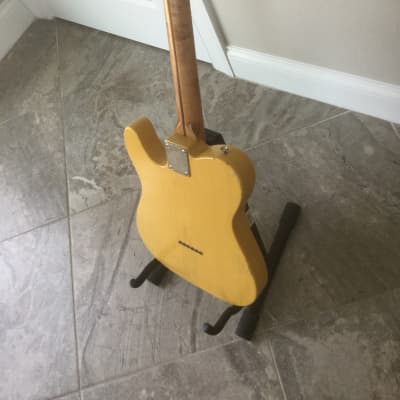 Partscaster 1950's Fender Esquire Clone Relic Nitro Yellow | Reverb