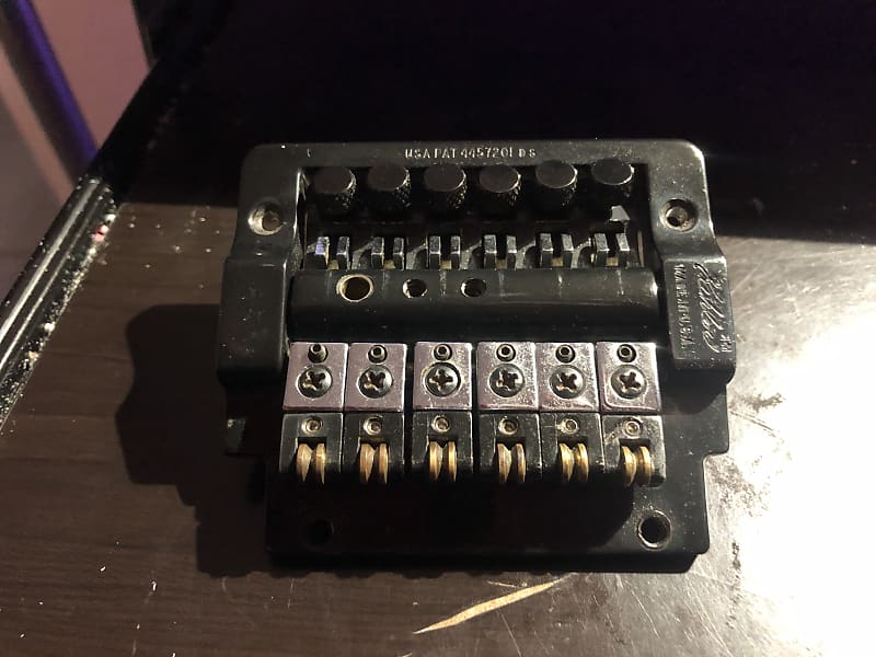 Kahler Tremolo bridge black and chrome | Reverb