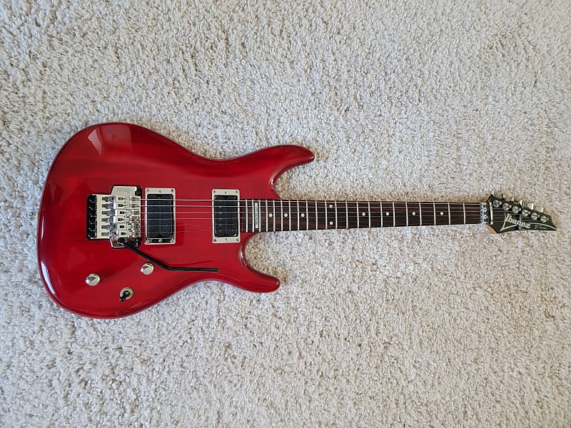 1997 Ibanez Js100 Trans Red In Excellent Condition Reverb