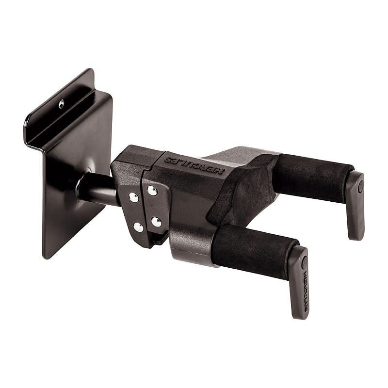 Hercules Auto Grip Slat Wall Mount Short Arm Guitar Hanger | Reverb