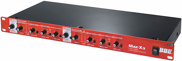 BBE MAX-X3 2-Way Stereo/3-Way Mono Crossover EQ w/ Sonic | Reverb