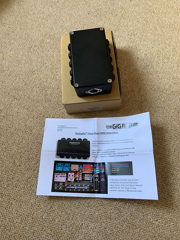 The Gig Rig Midi Cinco Patch Bay | Reverb