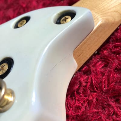 Electric Guitar Flying V FERNANDES FV-80K White Soft Case Arm | Reverb