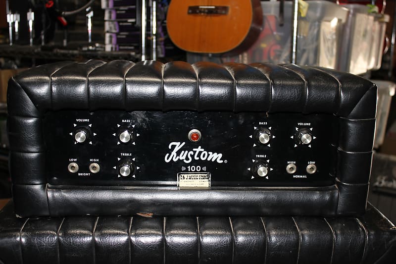 Kustom 100/ Bass Head W/Tuck & Roll | Reverb