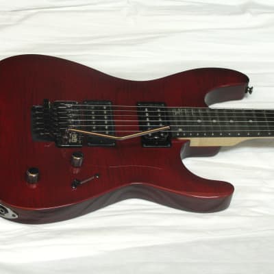 DEAN Custom 350 FLOYD electric GUITAR new Trans Red w/Case - | Reverb