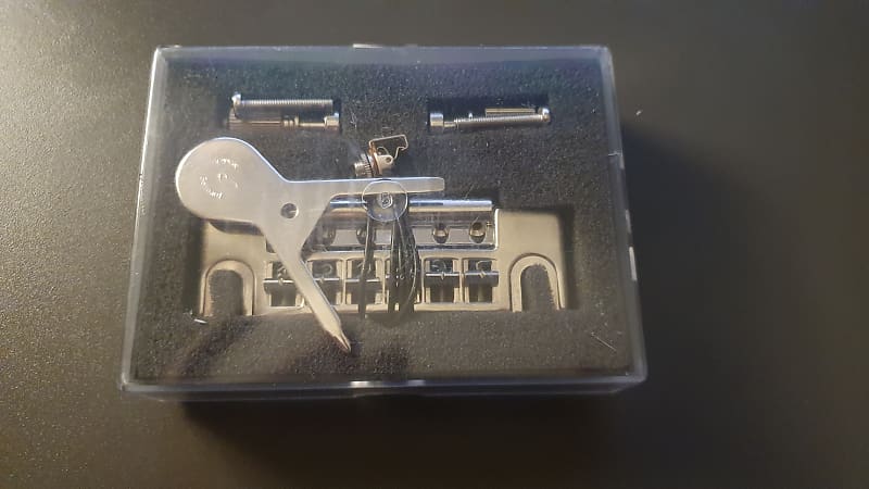 Schaller 455 All-Chrome Wraparound Electric Guitar Bridge w/ | Reverb