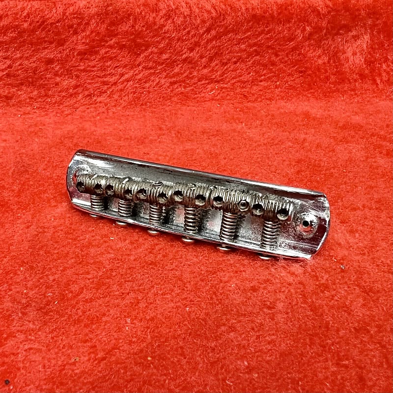 Fender Vibrato Guitar bridge 1966 Chrome original vintage USA | Reverb