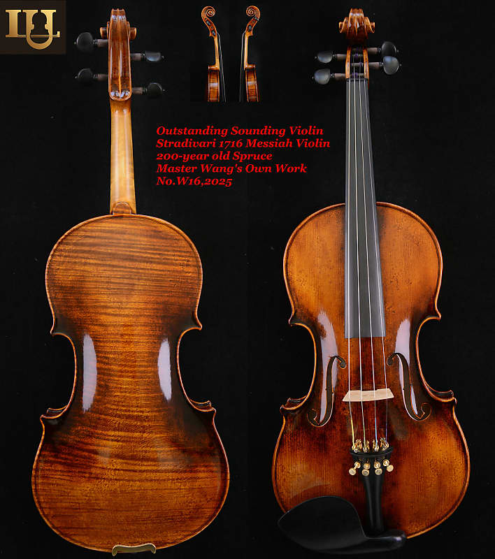 Outstanding Violin Master Wang's Own Work 200-y old SpruceNo. | Reverb