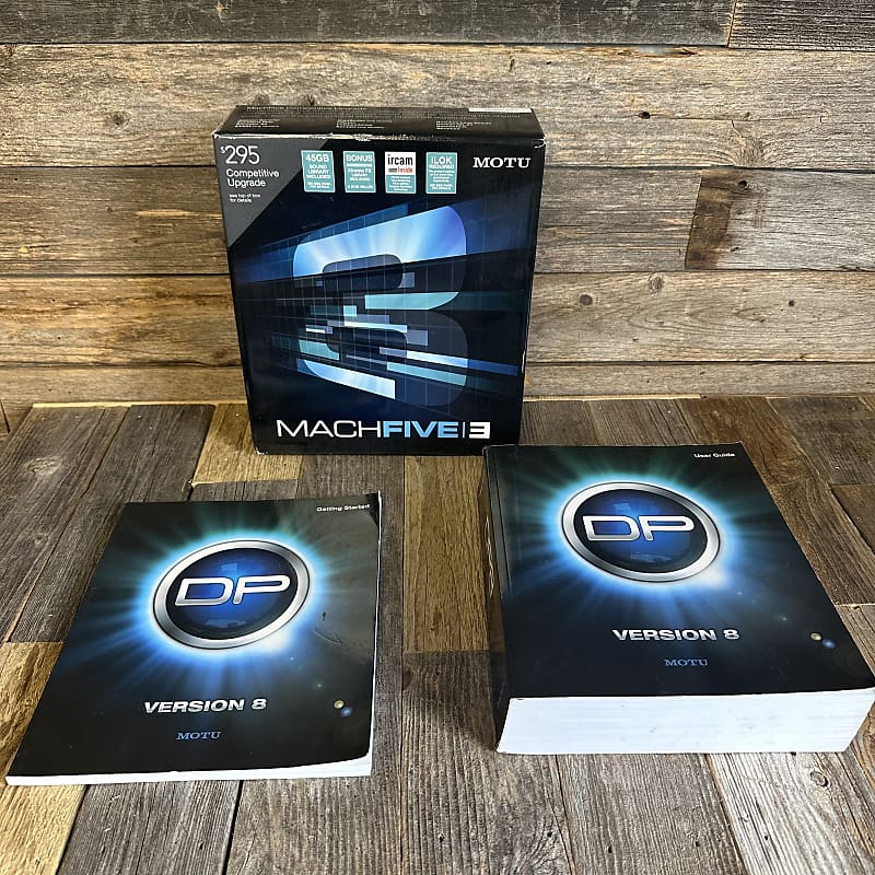 (17923) Motu Mach Five 3 Software Boxes & Manuals | Reverb