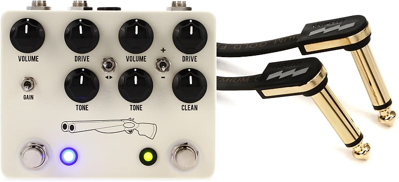 JHS Double Barrel V4 2-in-1 Dual Overdrive Pedal Bundle with | Reverb