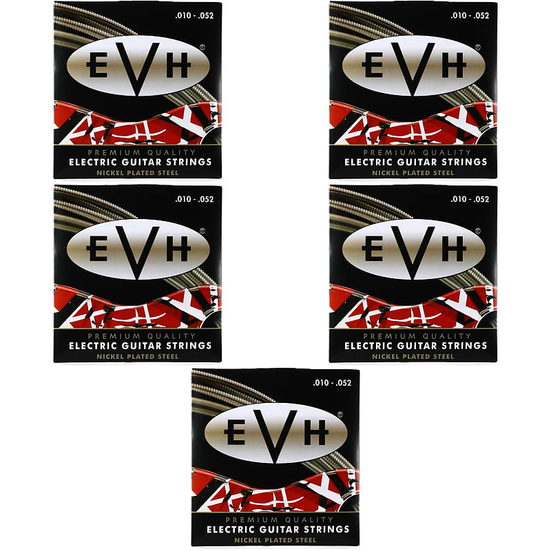 EVH Premium Electric Guitar Strings - .010 -.052 (5-Pack) | Reverb