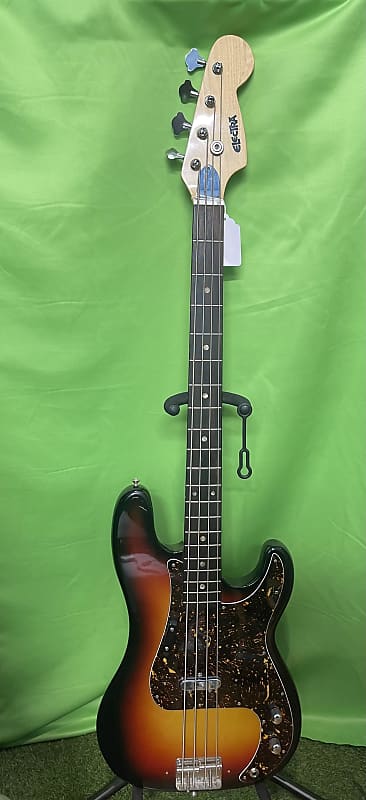 Electra P- Bass 1980s - Tobacco Sunburst | Reverb