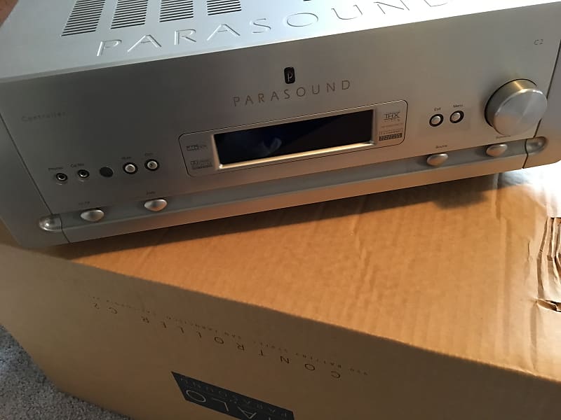 Parasound C2 Preamp/Processor Gold w/remote Original Packing | Reverb