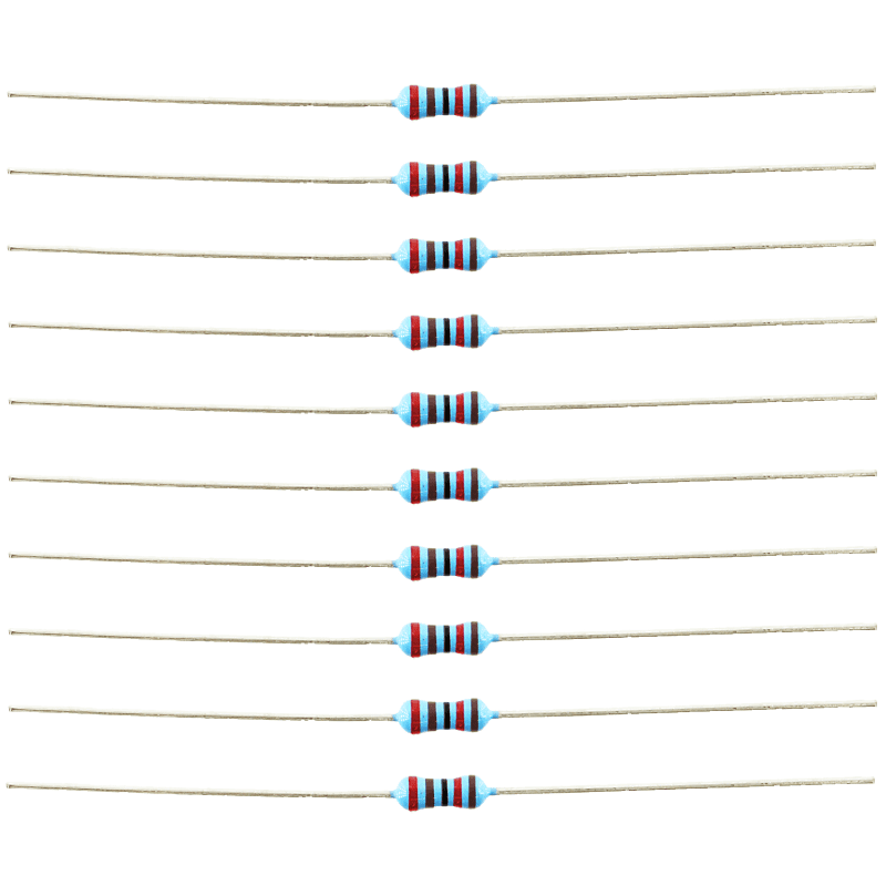 1/4 Watt Metal Film 1% Resistors, 21K ohm, 10 Pack | Reverb