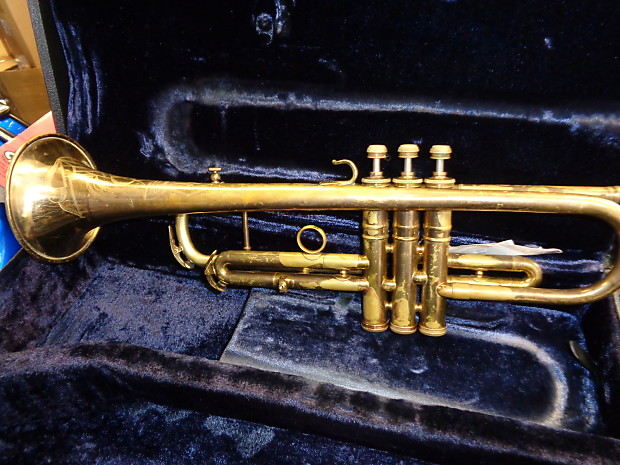vintage 1940s C..G. Conn 22B Trumpet with hardshell case and | Reverb