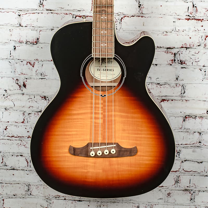 Fender - FA50-CE 3TS - Acoustic/Electric Bass, Natural | Reverb