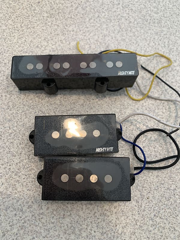 Mighty Mite PJ bass pickups Black | Reverb