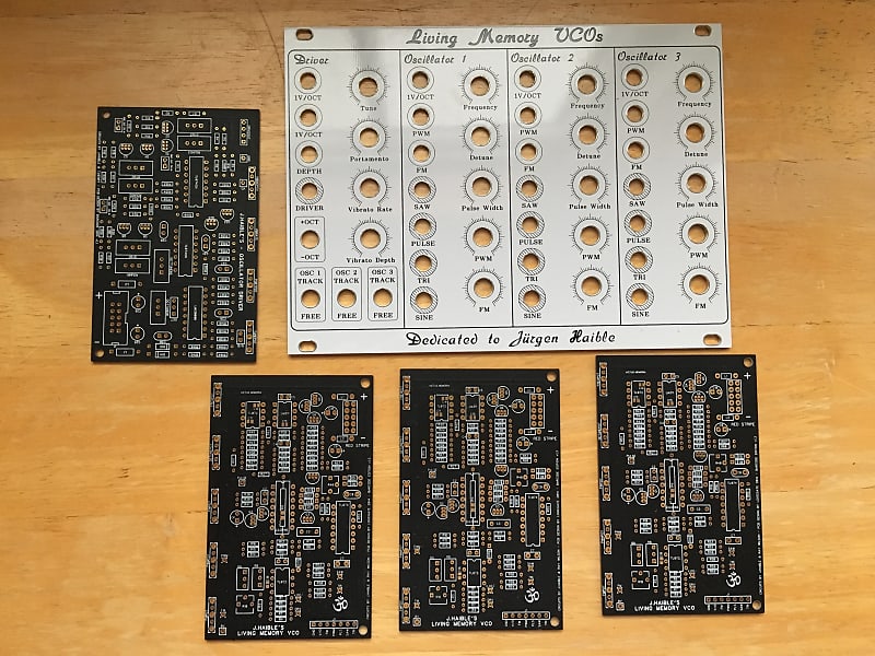 Haible Living Memory VCO's PCB & Panel set for Eurorack DIY | Reverb