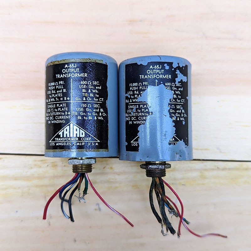 Triad A65J Pair Output Transformers Tube Preamp | Reverb
