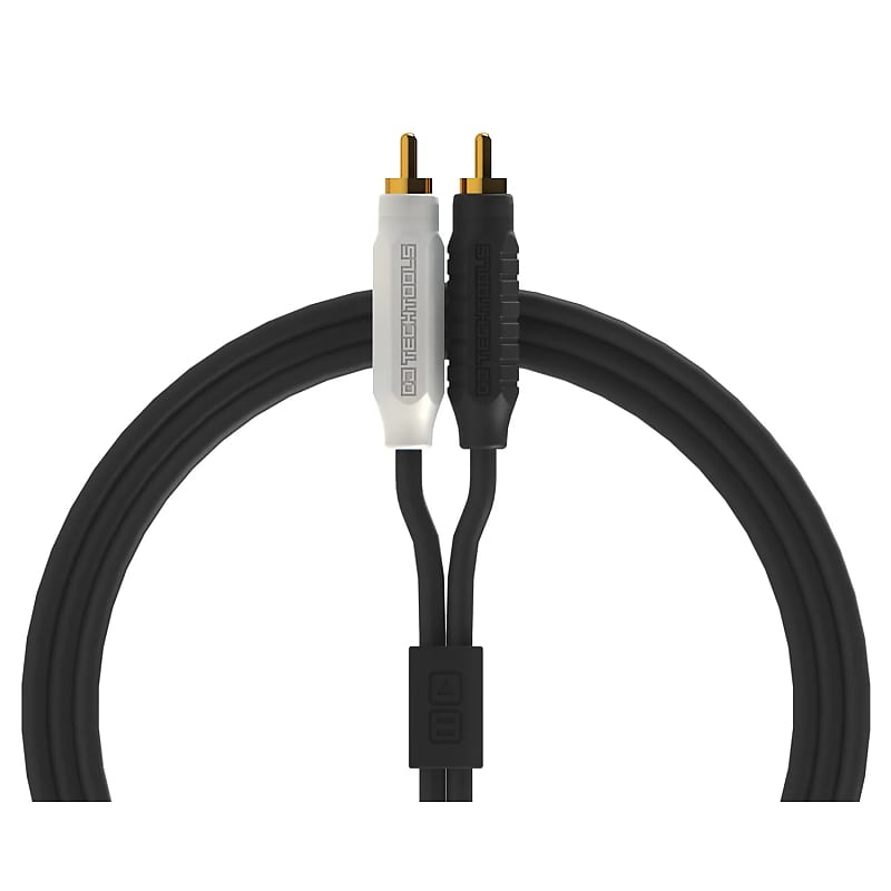 DJ TechTools Chroma Cables RCA to RCA Audio Cable, 2m, Black | Reverb