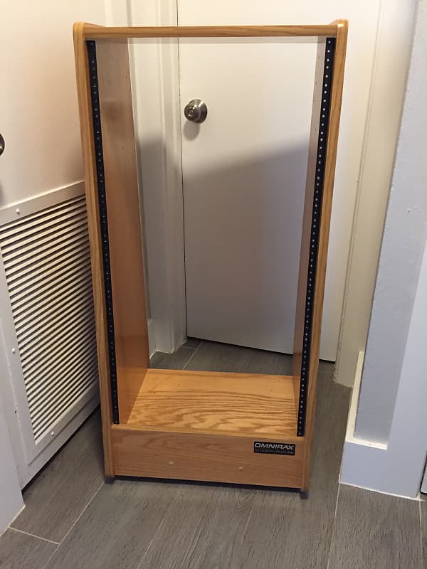 Omnirax Pro 20 Oak Rolling Studio Furniture Rack 20U | Reverb
