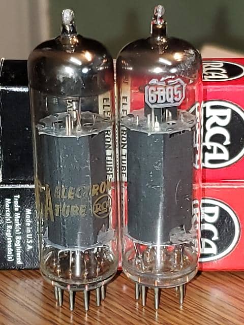 6BQ5/EL84 RCA Black Plate NOS/NIB strong Maximatcher2 matched | Reverb