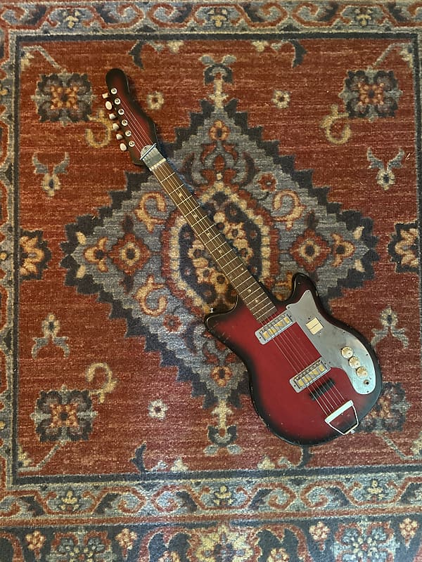 Teisco Rubber bridge conversion by Reuben Cox old style | Reverb