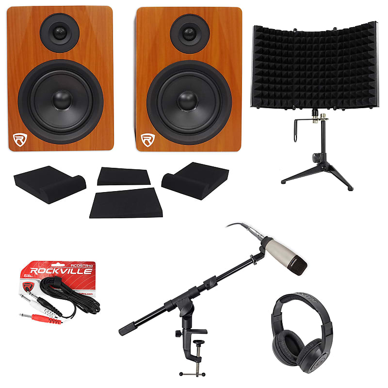 (2) Rockville 5.25" 250w Active Studio | Reverb