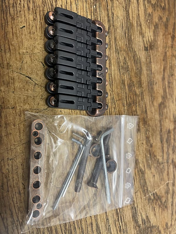 Schaller Guitar Bridge Hannes Vint Copper 7-String | Reverb