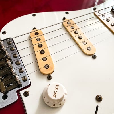 ESP 400 Series Stratocaster 1980s - Transparent Red - VERY | Reverb