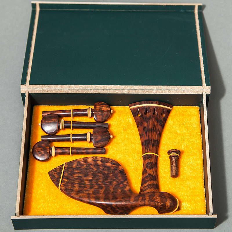 Set of Premium Snakewood Violin Fitting Pegs Tailpiece | Reverb