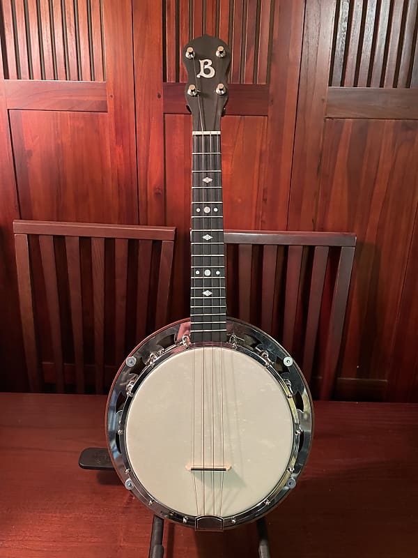 Beharrell Banjo Resonator Ukelele Maple / Mahogany 2020 | Reverb