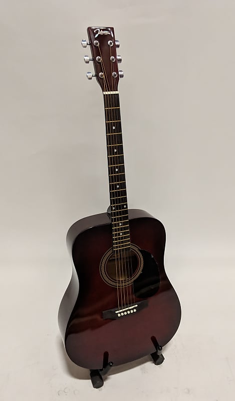 Johnson JG-610-R 610 Player Series Acoustic Guitar, Red | Reverb