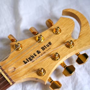 Light & Blue Country guitar, unique | Reverb