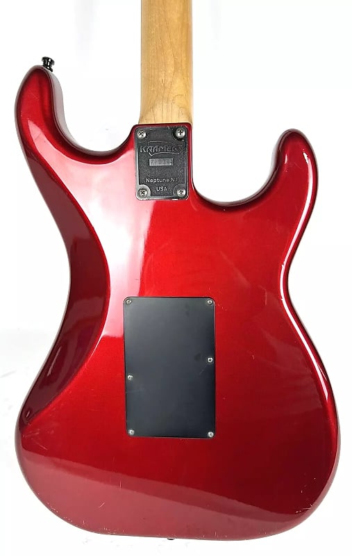 1980s Kramer Focus 3000 Candy Apple Red Lefty Electric Guitar | Reverb
