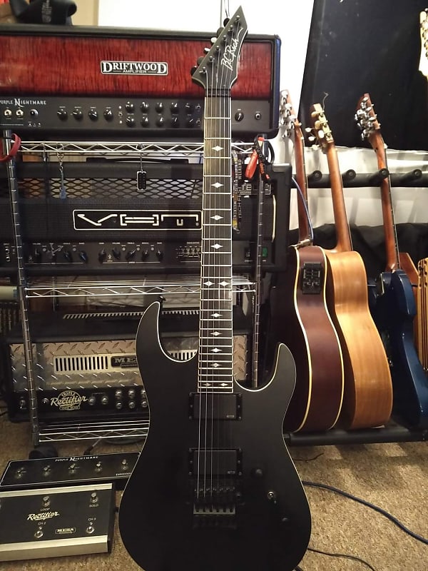 BC RICH ASM PRO Superstrat Black Satin | Reverb UK