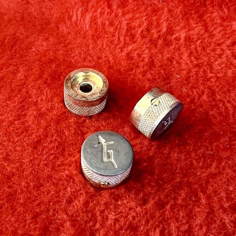 Gretsch G logo Arrow knobs c 1960 - GOLD original vintage | Reverb