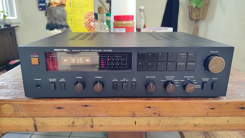 Rotel RX-875 1988 Black | Reverb