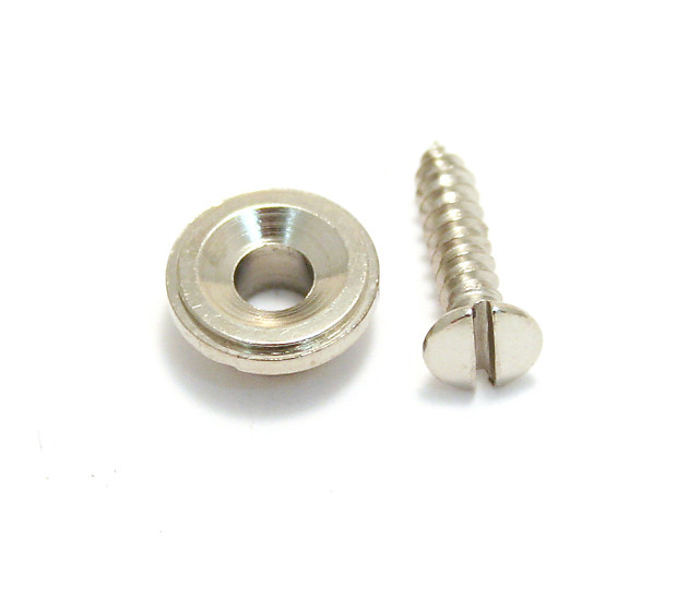 Fender Round Tele String Guide Nickel & Slotted Screw | Reverb UK
