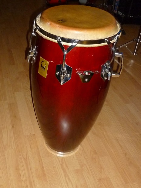 Toca Conga Custom Deluxe Wood Red | Reverb