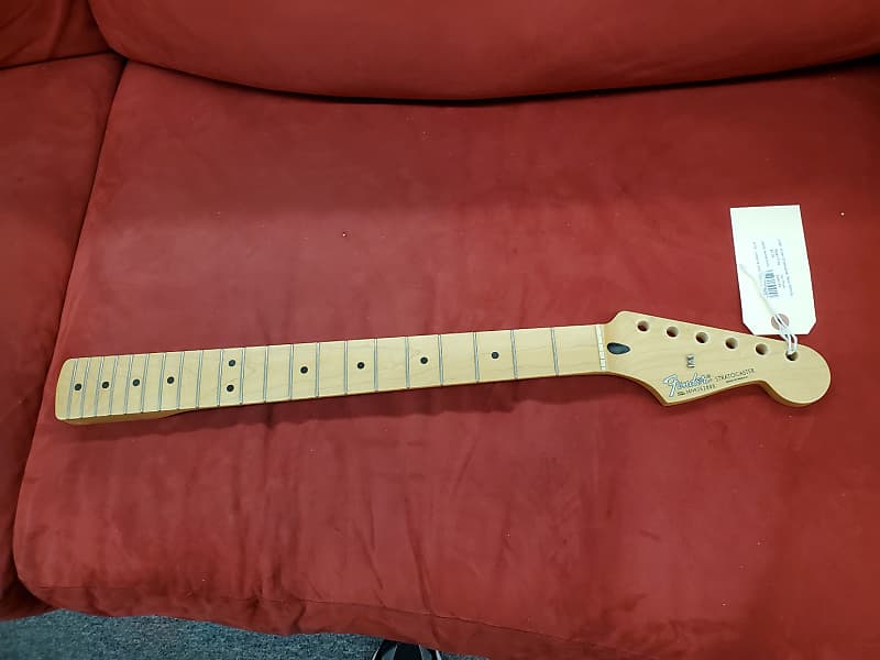 Used Fender Strat Neck Maple 21 Fret With Nut And String Tree | Reverb