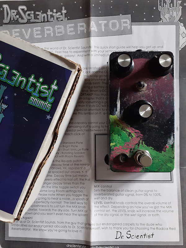 Dr Scientist Reverberator - one-off hand painted Reverb | Reverb UK