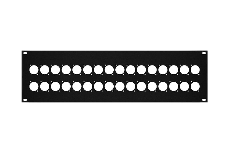 Elite Core RP3U-32D Rack Panel with 32 D-Series Punch-Outs, | Reverb