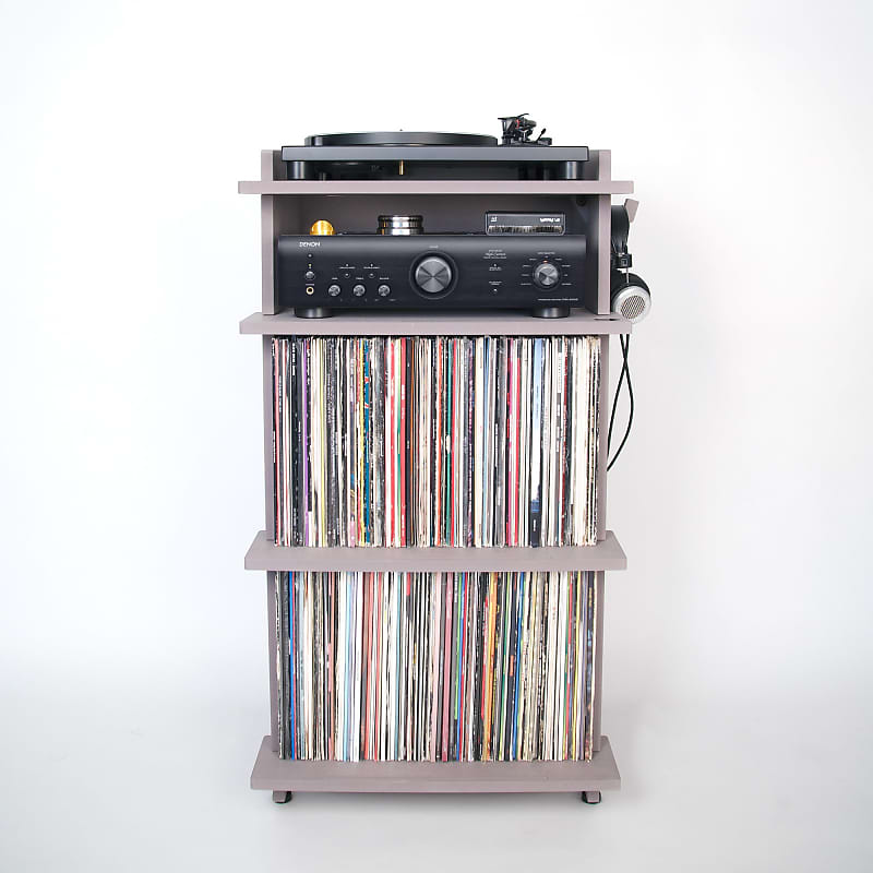 Line Phono: Turntable Stand + Vinyl Storage, Made In the USA | Reverb
