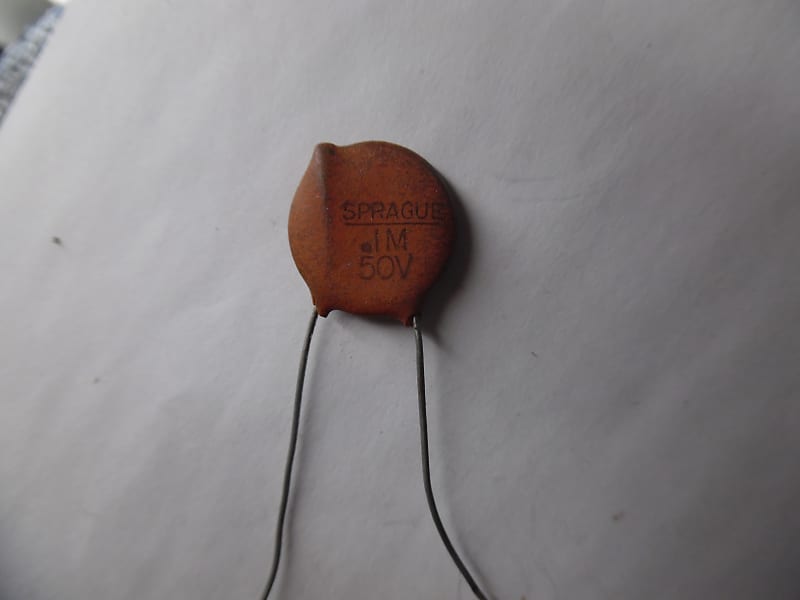 NOS .1 / 50v Vintage Fender Stratocaster Tone Cap Sprague | Reverb