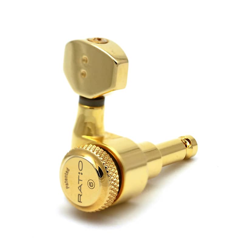 Graph Tech Ratio 3x4 2-Pin Tuning Keys (7) - GOLD, | Reverb